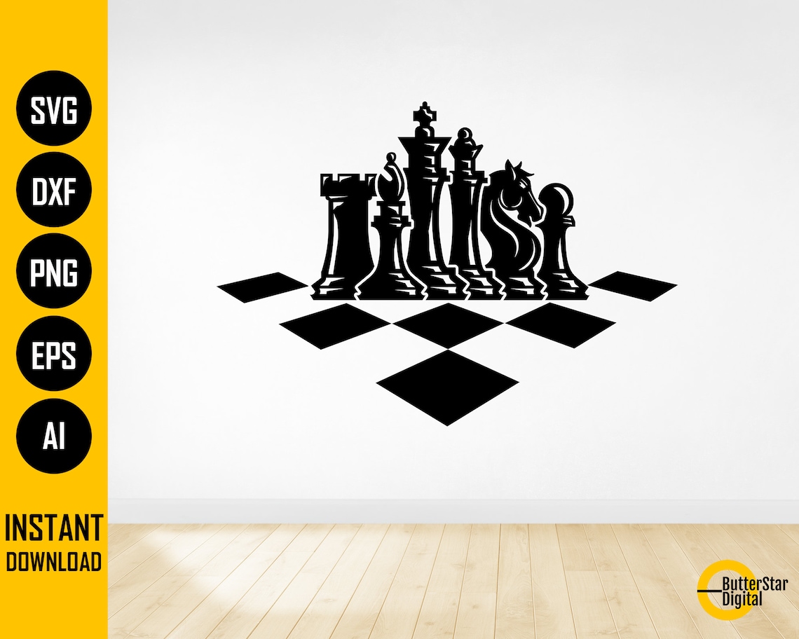Chess Game SVG Chess Board SVG Chess Player T-shirt Decal - Etsy