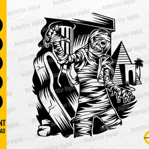 Monster Mummy SVG Ancient Egypt SVG Halloween SVG Tomb Afterlife ...
