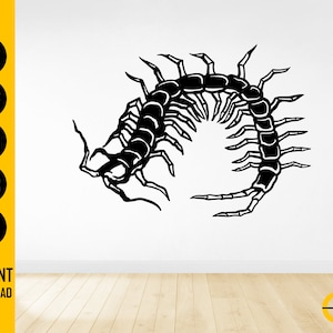 Centipede SVG | Insect SVG | Animal Illustration Drawing Graphics ...