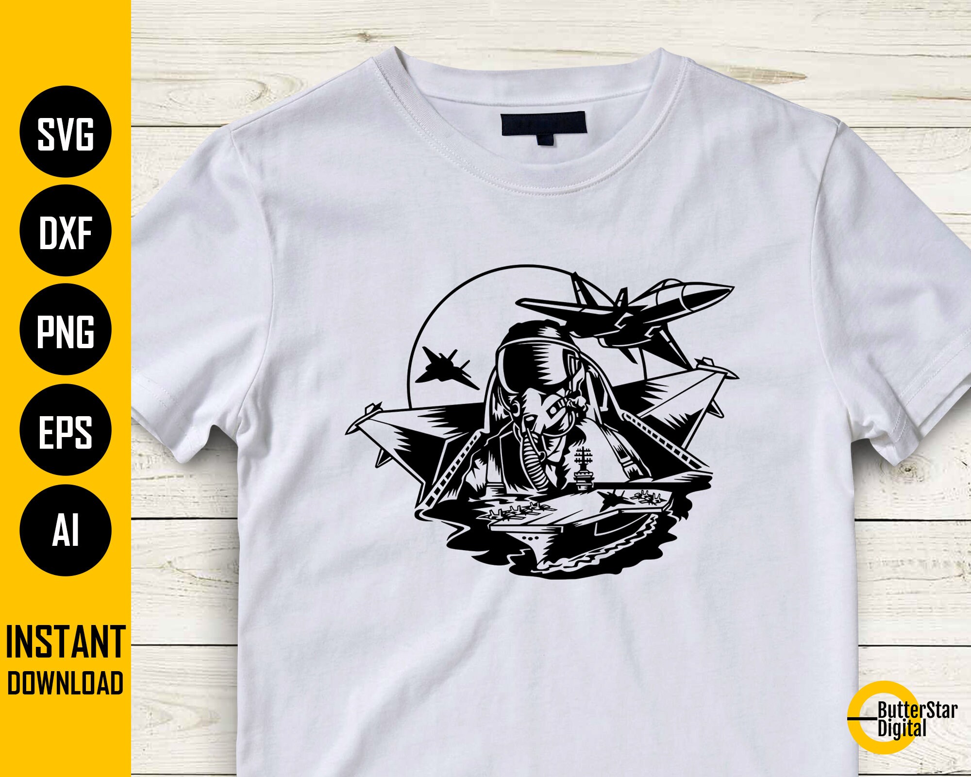 Fighter Pilot SVG | Aircraft Carrier SVG | Navy Decal T-shirt Vinyl ...