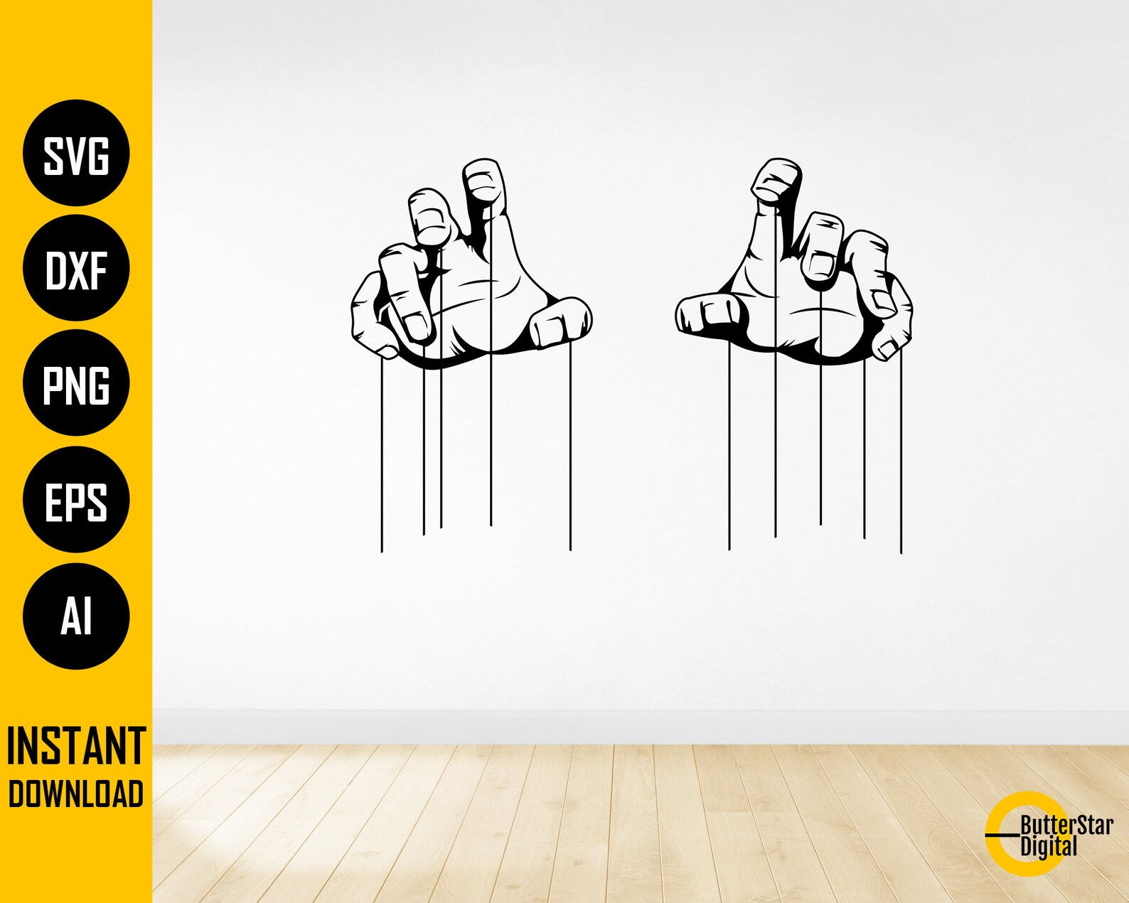 Puppet Hands SVG Puppeteer Master Control Manipulate - Etsy