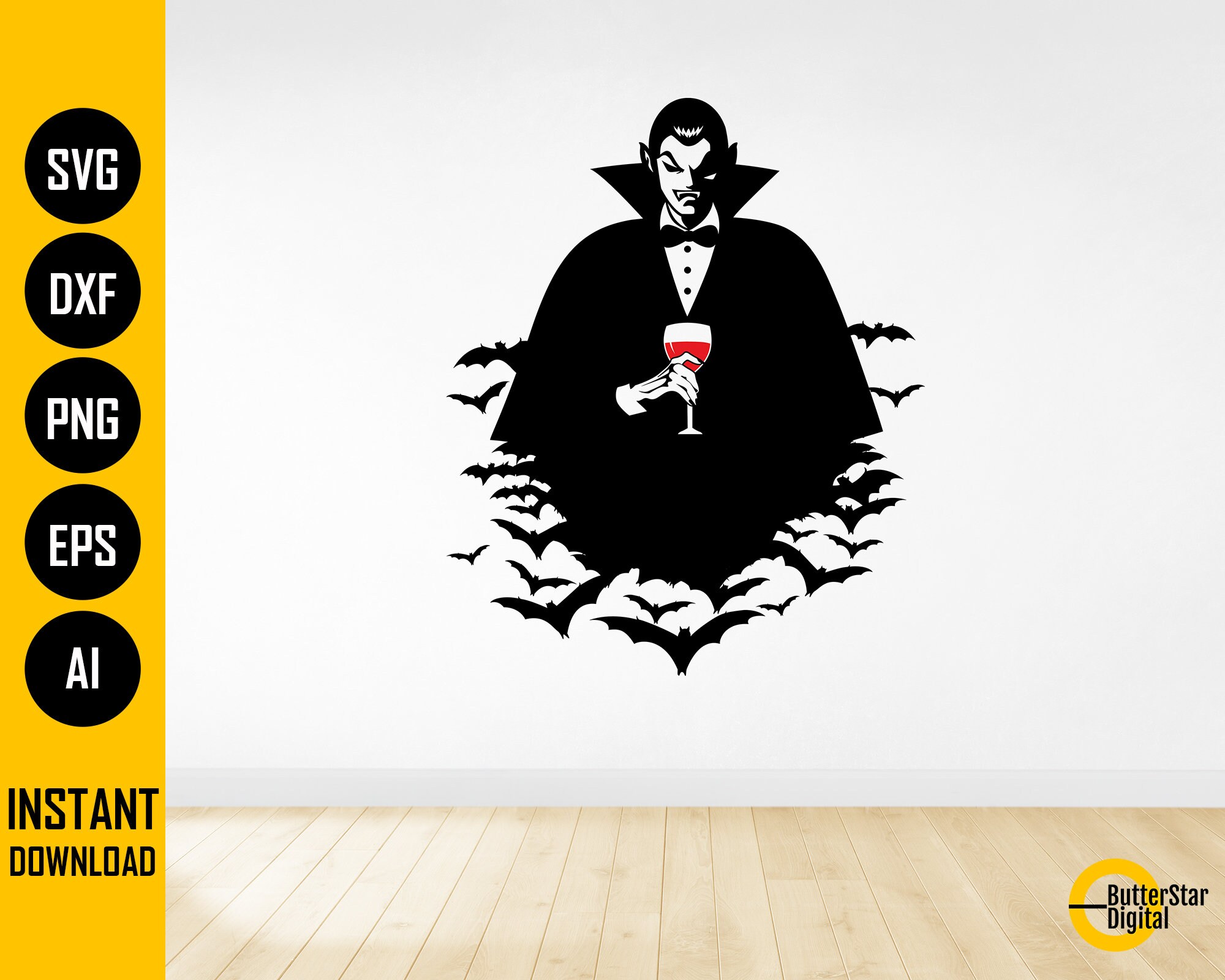 Dracula SVG | Vampire Bats SVG | Halloween Party Decor T-shirt | Cricut ...