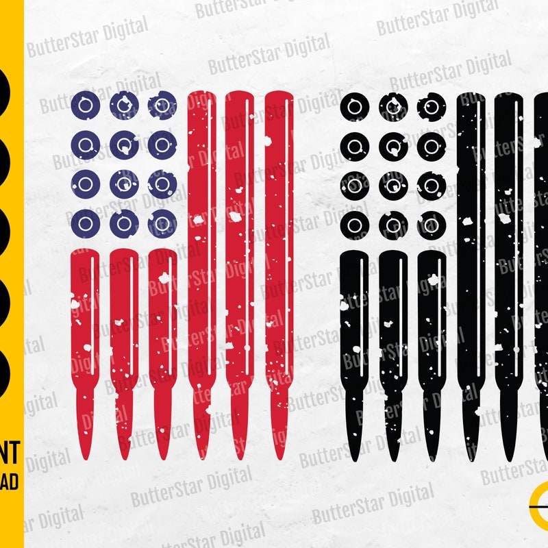 Bullet American Flag - Etsy