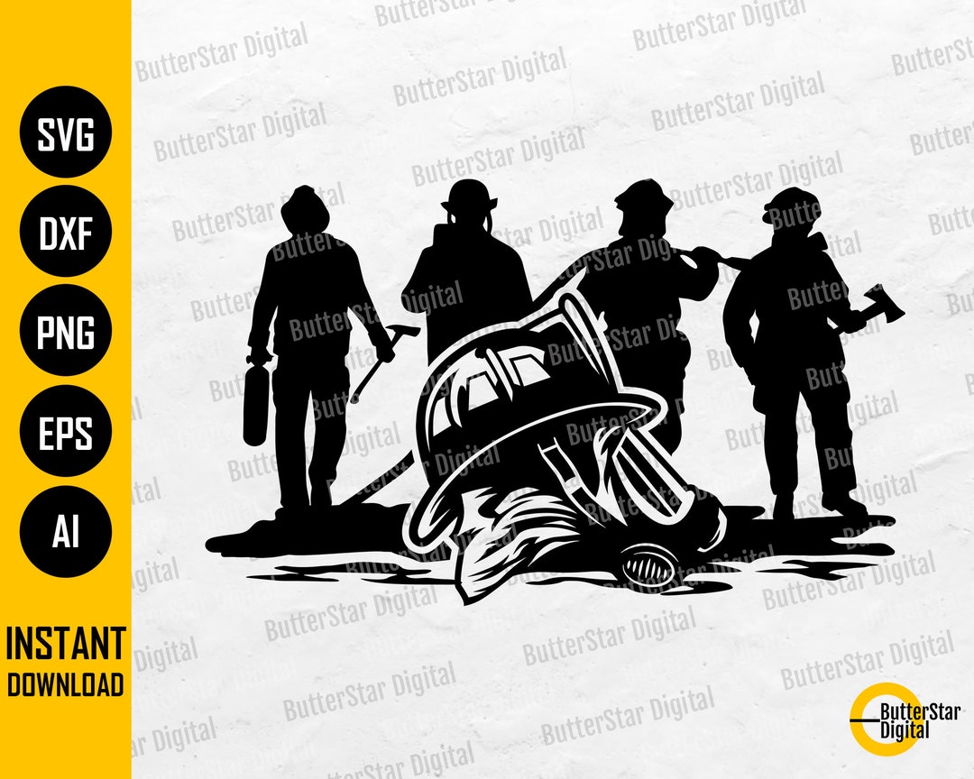 Firefighter Team SVG | Fireman Mask SVG | Fire Dept Svg | Cricut ...