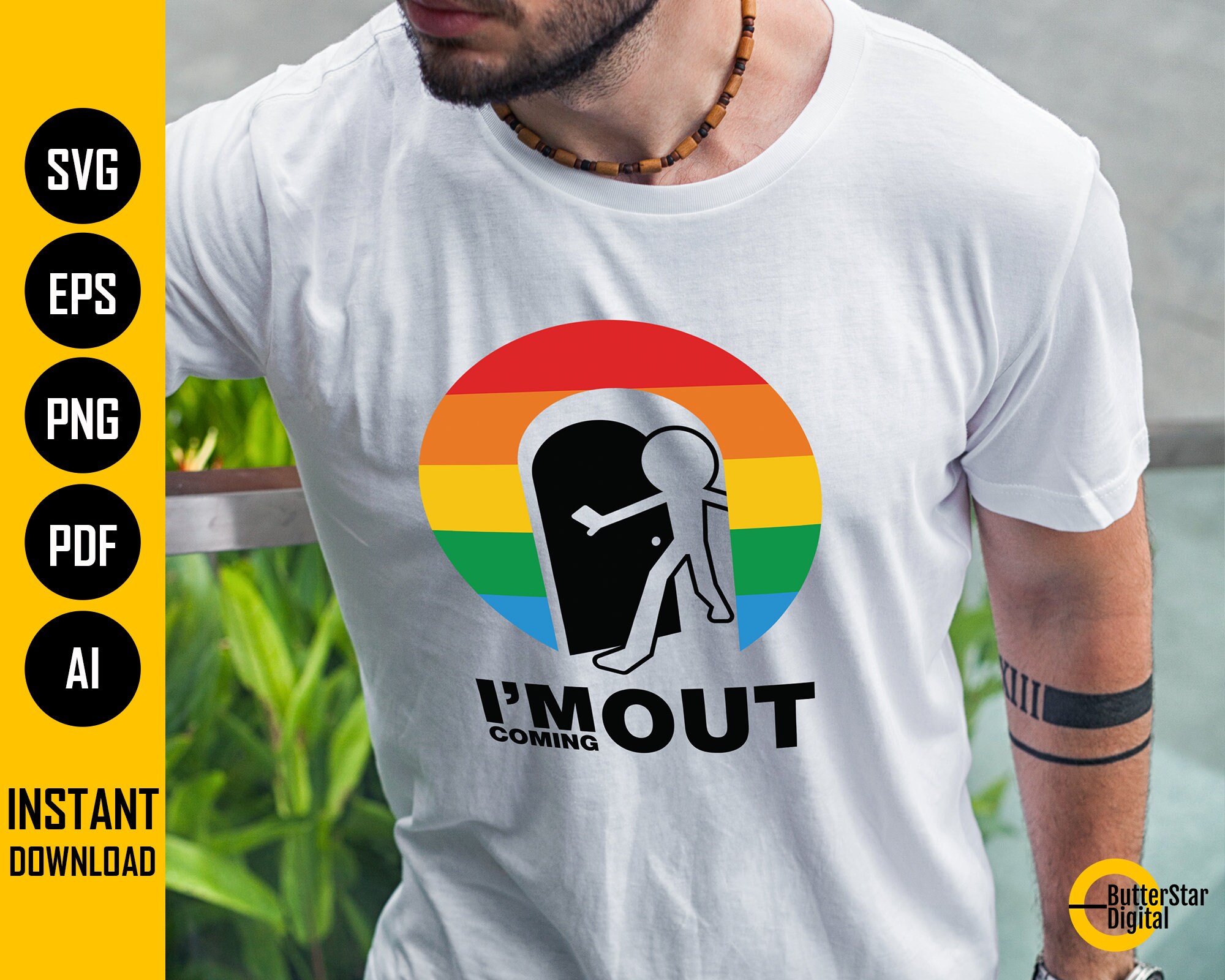 I'm Coming Out SVG | LGBTQ Awareness | Gay and Proud | Rainbow Flag ...