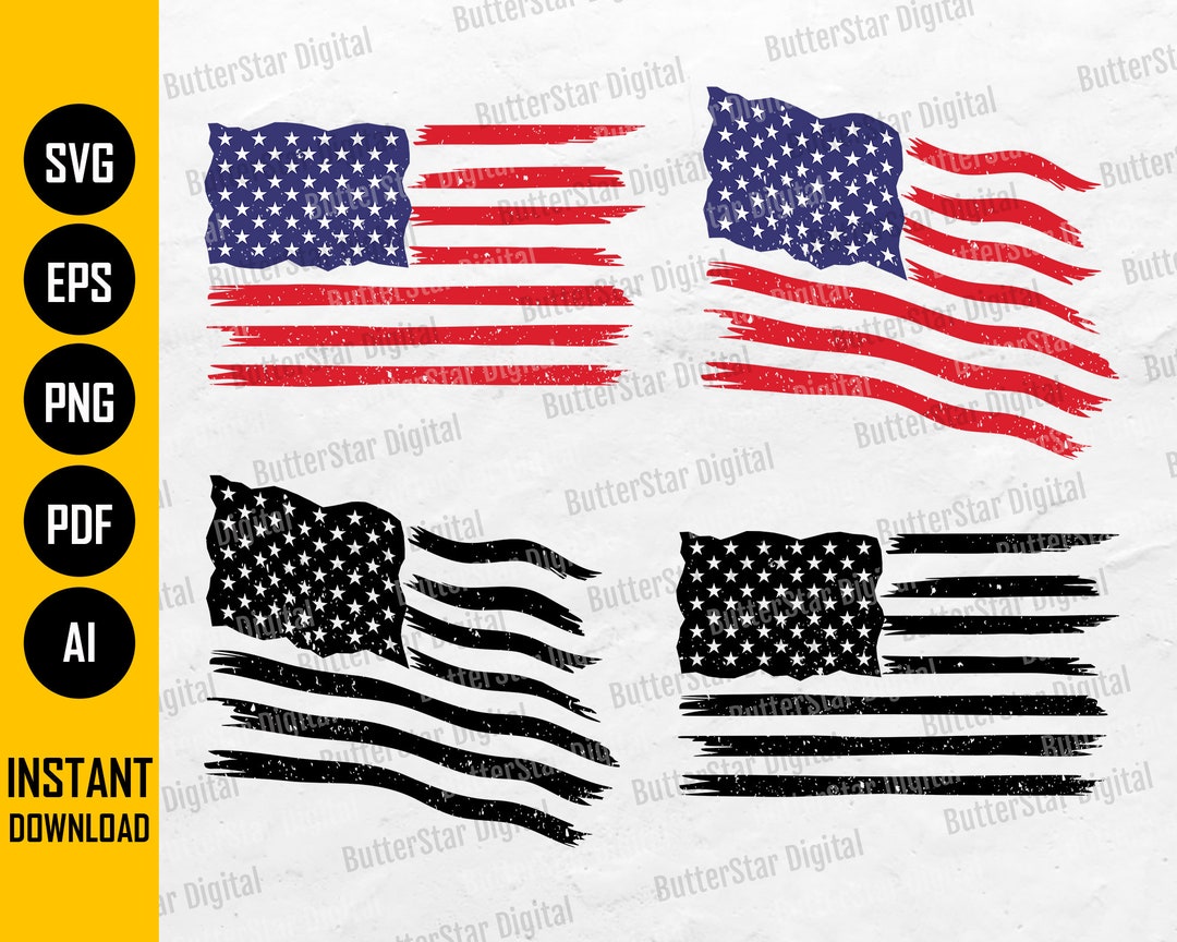 American Flag BUNDLE SVG | United States of America Stars and Stripes ...