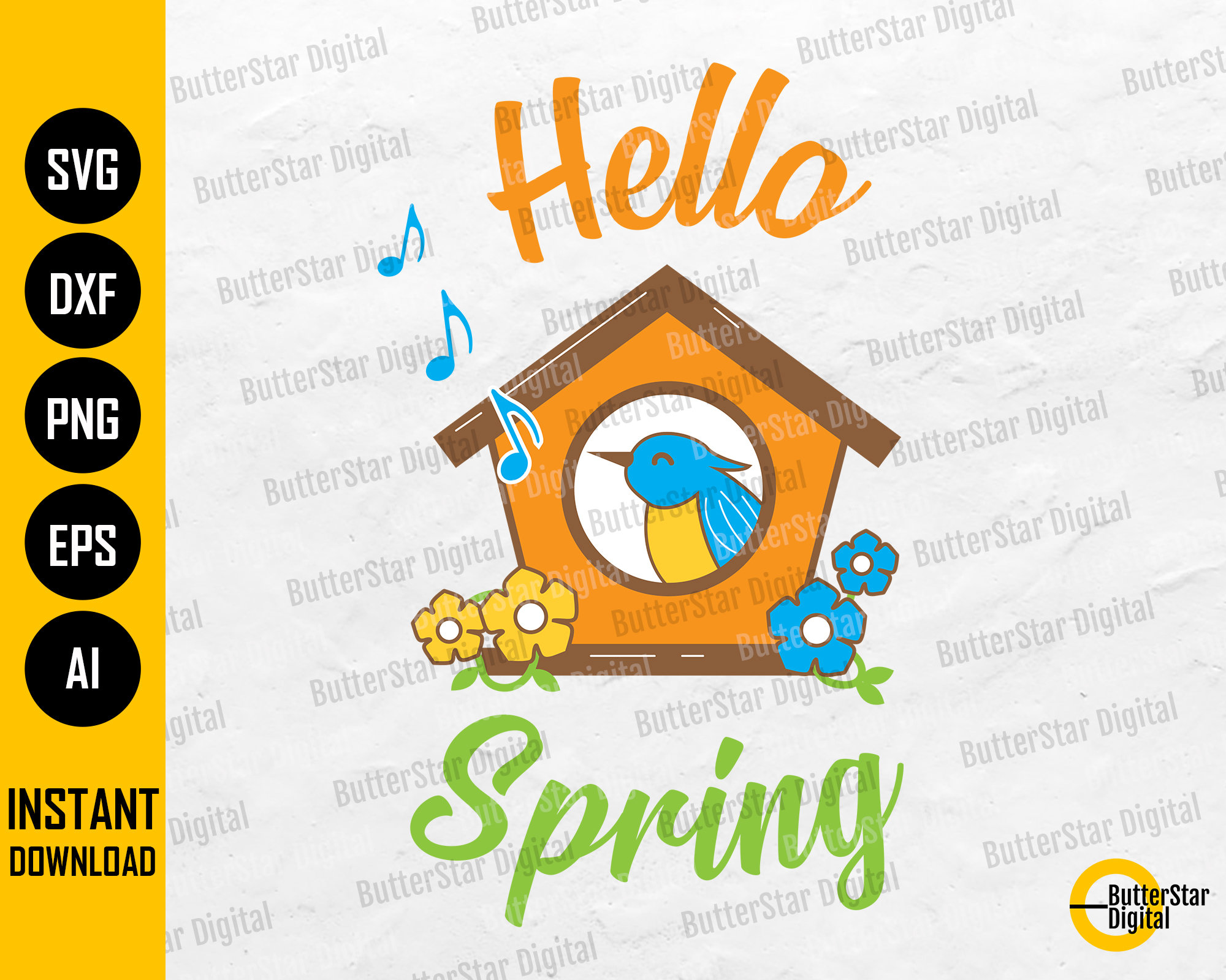 Spring BUNDLE SVG Spring SVG Easter Svg Spring Design - Etsy