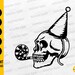 Party Skull SVG Skeleton SVG Gothic Decal T-shirt Sticker - Etsy