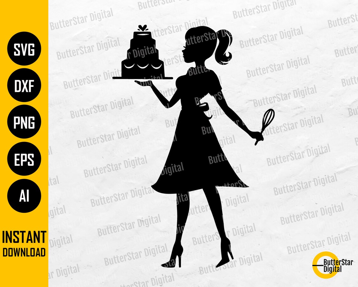 Baker Girl SVG Baking SVG Bake Cake Pastries Pastry Chef - Etsy