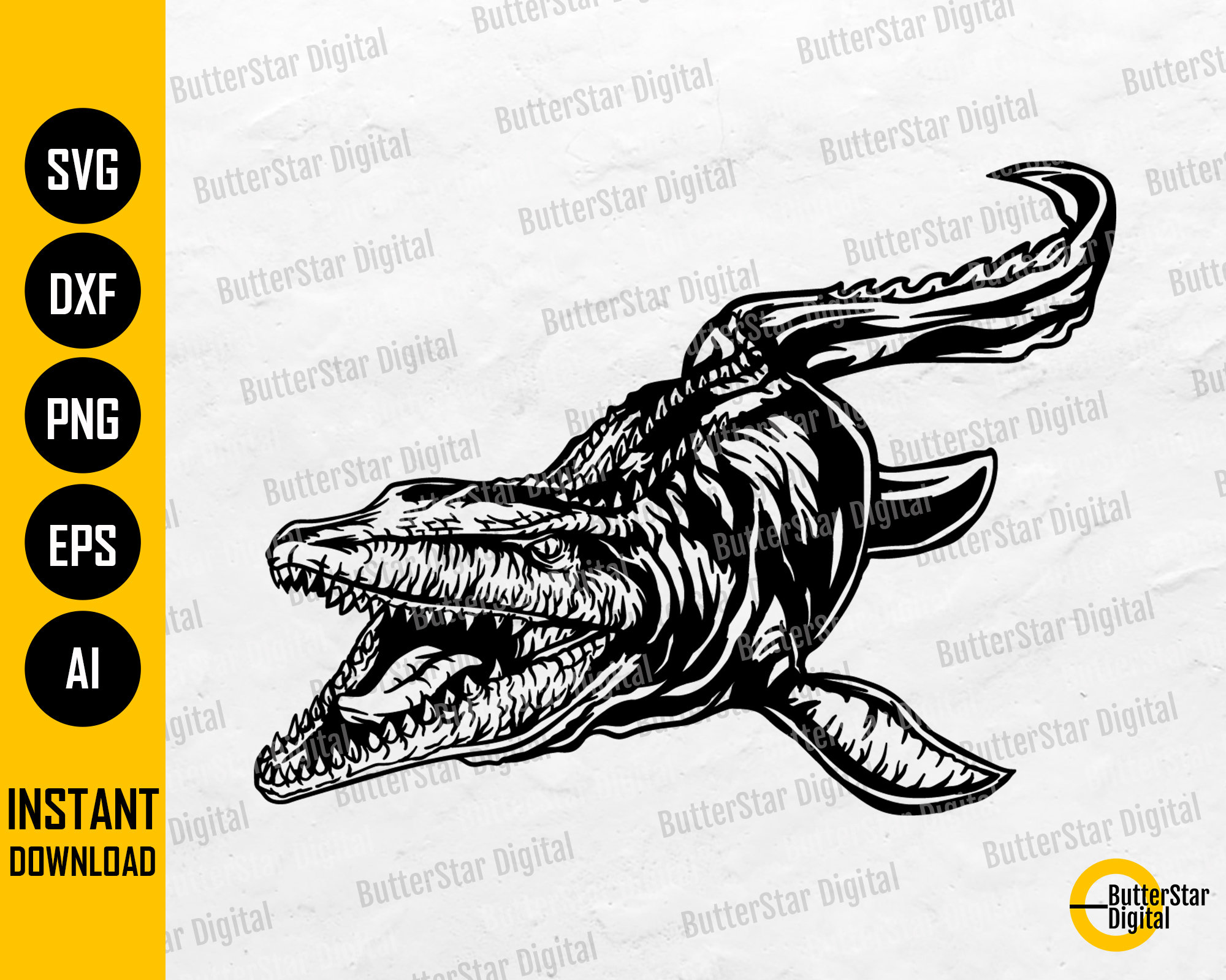 Mosasaurus SVG Water Dinosaur SVG Dino SVG Prehistoric - Etsy UK
