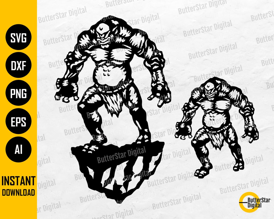 Cyclops SVG | Giant SVG | Mythical Monster Wall Art Vinyl Decal T-shirt ...