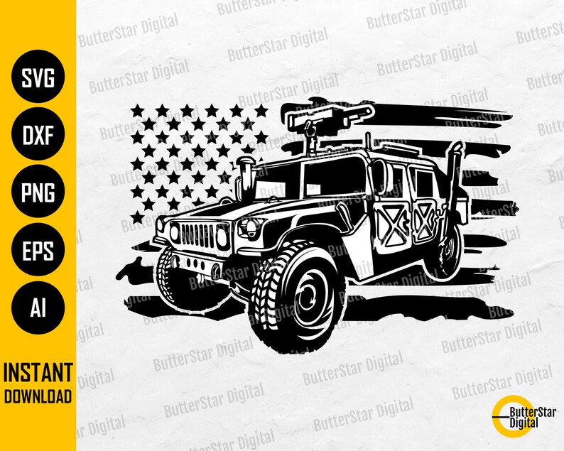 US Army Humvee SVG USA Military Svg American Truck Shirt | Etsy