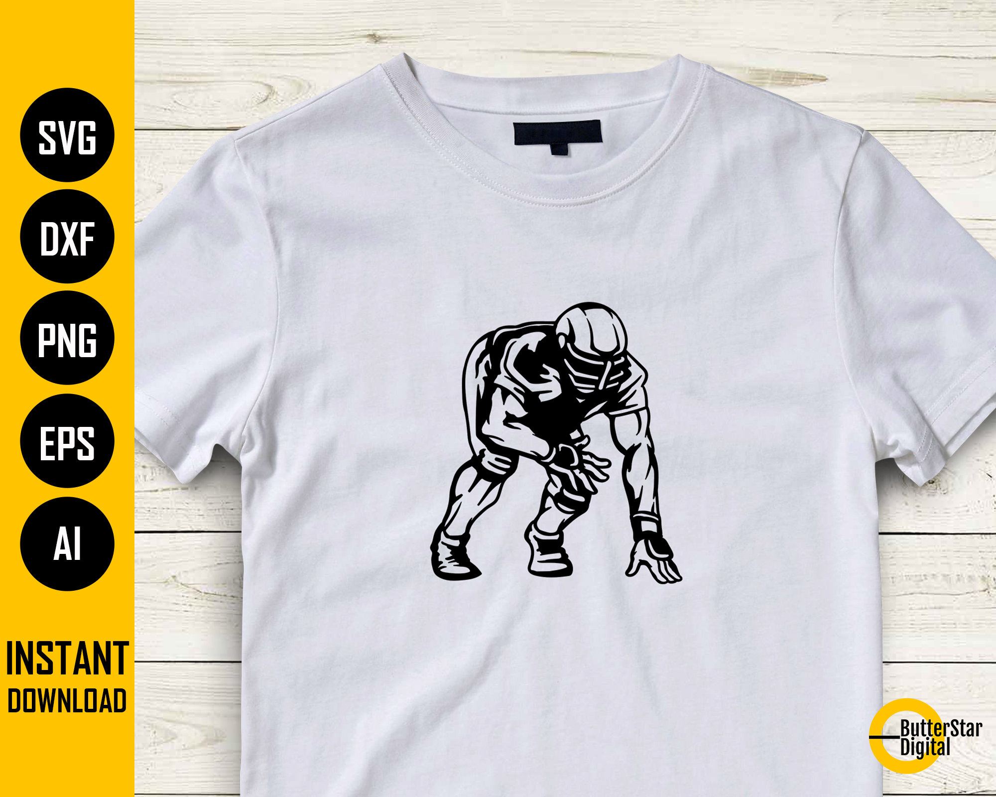 Football Player SVG | Football Game SVG | Sport Tackle Touchdown Hut ...