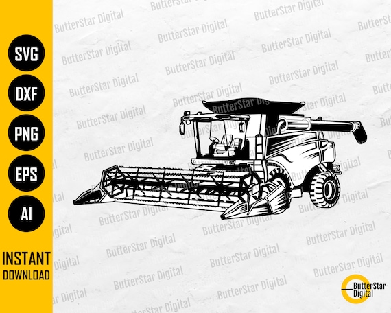 Combine Harvester SVG Combine SVG Wheat Harvester SVG | Etsy