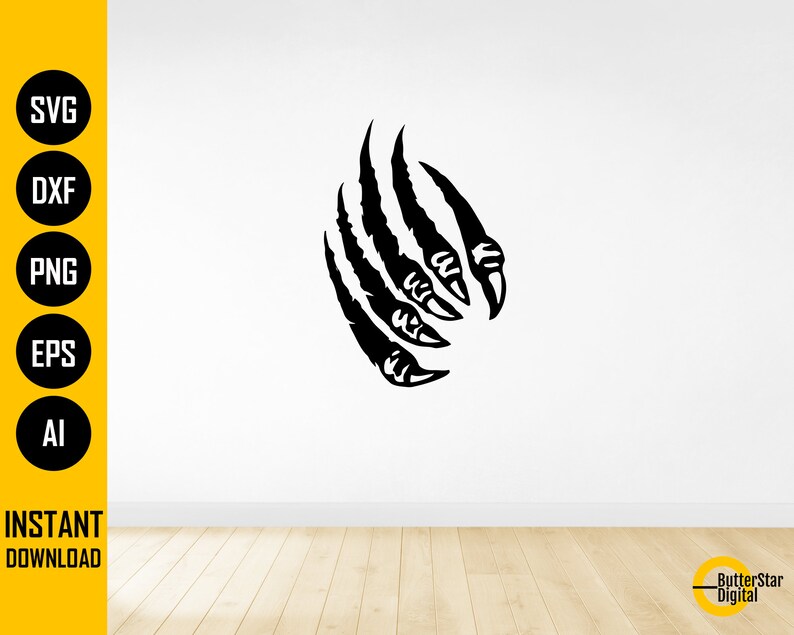 Monster Claws SVG | Wild Beast SVG | Horror T-shirt Decal Decor Wall ...