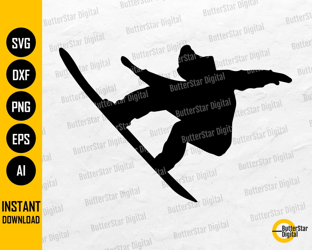 Snowboarder SVG | Snowboarding SVG | Illustration Drawing Decal ...