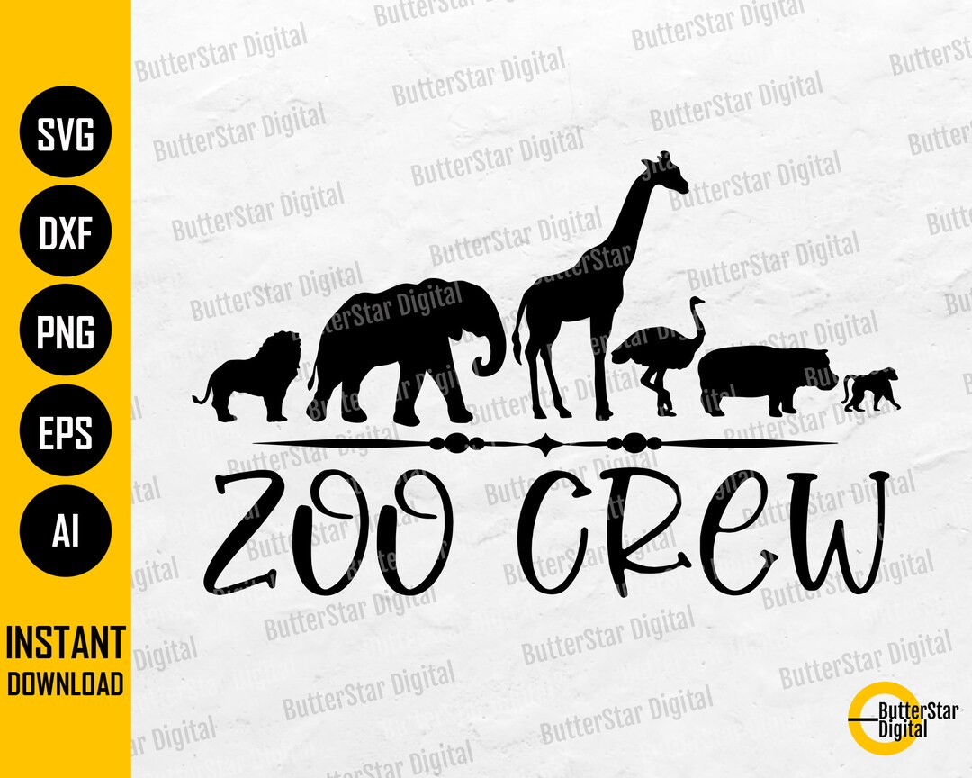 Zoo Crew SVG | Wild One SVG | Cute Animals SVG | Kids Birthday Party ...
