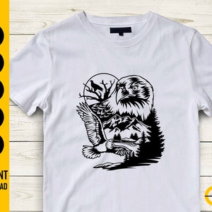 Eagle SVG | Flying Bird SVG | Forest Animal T-shirt Decal Graphics ...