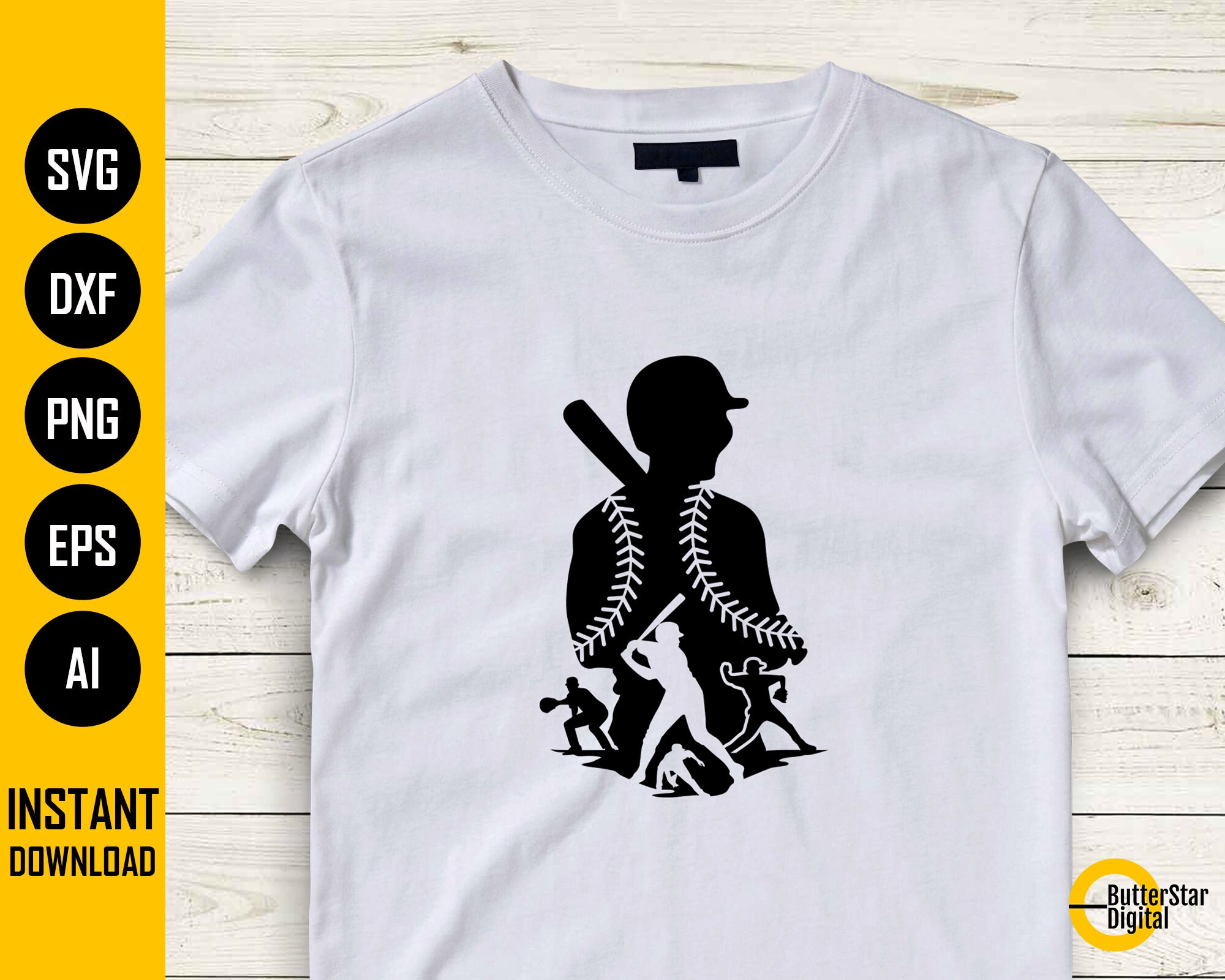 Baseball Team SVG Sports T-shirt Sticker Decal Graphics - Etsy