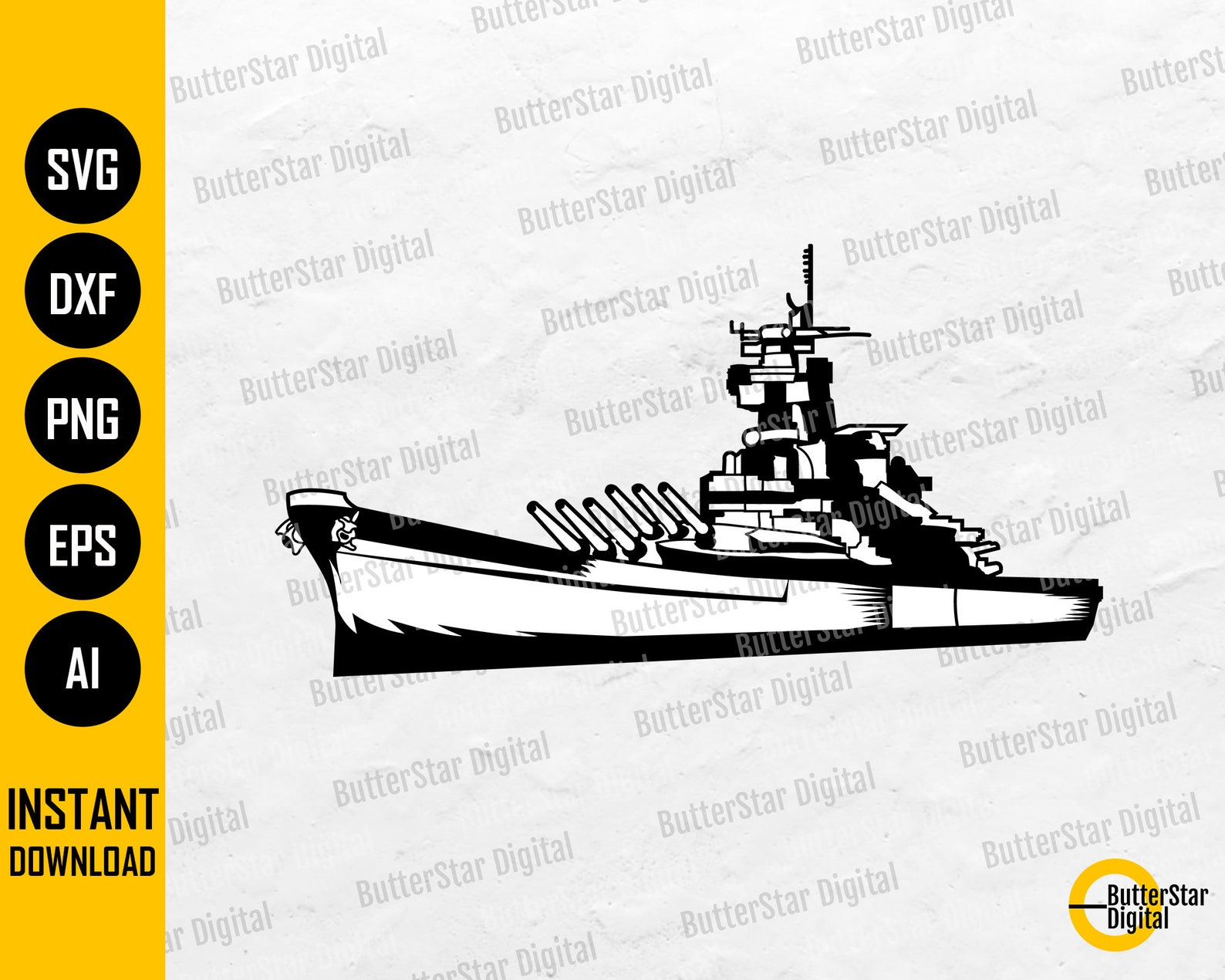 Battleship SVG Destroyer SVG Warship SVG Navy Armored - Etsy