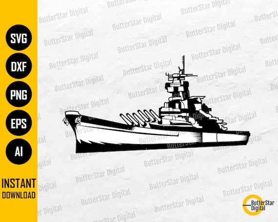 Battleship SVG Destroyer SVG Warship SVG Navy Armored | Etsy