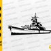 Battleship SVG Destroyer SVG Warship SVG Navy Armored Boat Shipping ...