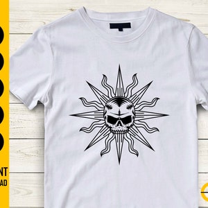 Sun Skull SVG Sunshine SVG Sunrise SVG Sunset Svg Cricut Silhouette ...