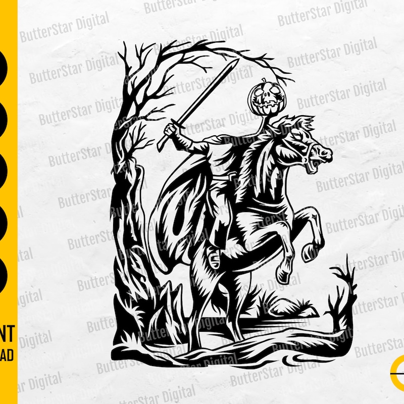 Headless Horseman Png - Etsy