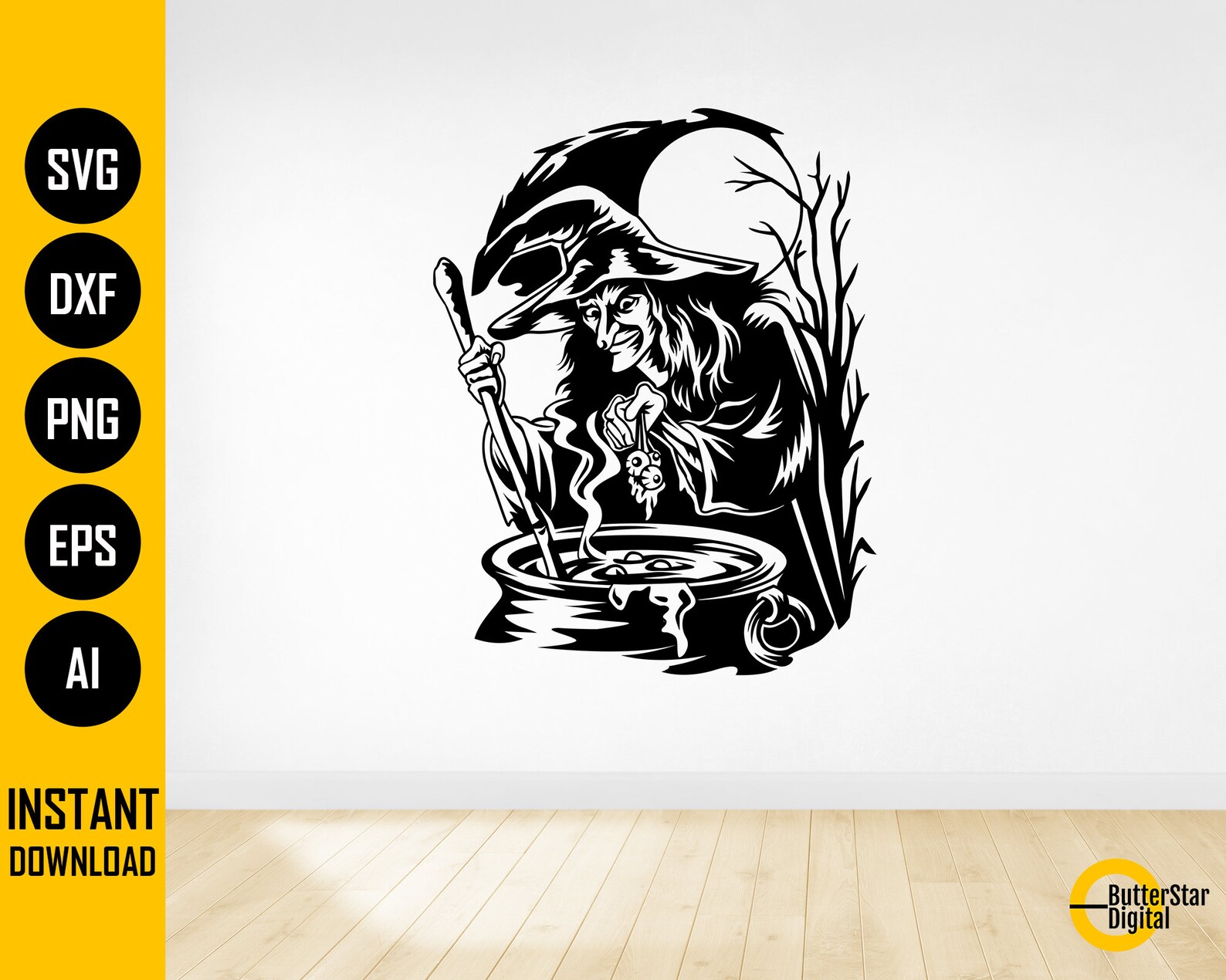 Cooking Witch SVG | Halloween SVG | Horror SVG | Cook Sorcery Dark ...