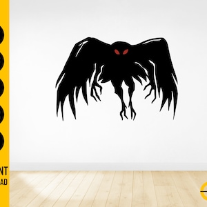 Mothman SVG | Cryptid SVG | Scary Beast SVG | Mythology Svg | Cricut ...