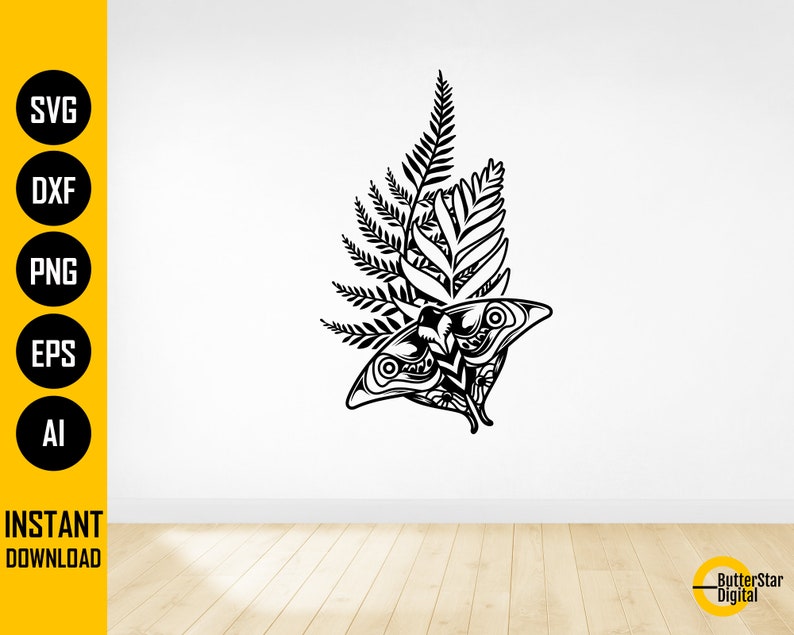 Plants Moth SVG Leaf SVG Leaves SVG Insect Svg Cricut - Etsy