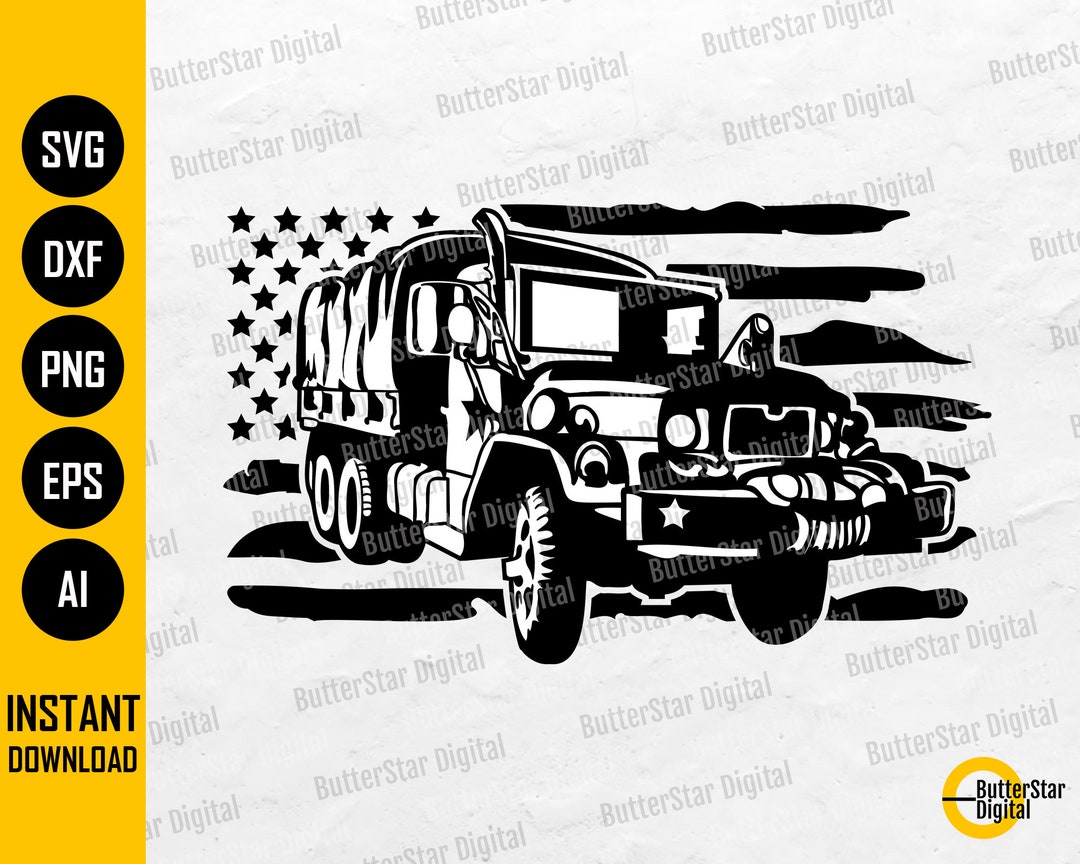 US Military Truck SVG | United States Army | War Combat Battlefield ...