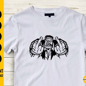 Frankenstein Middle Finger SVG | Fun Halloween T-shirt Decals Graphics ...