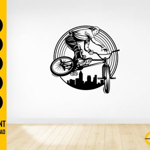 BMX Rider Svg | Extreme Sports T-shirt Decal Sticker Graphics | Cricut ...