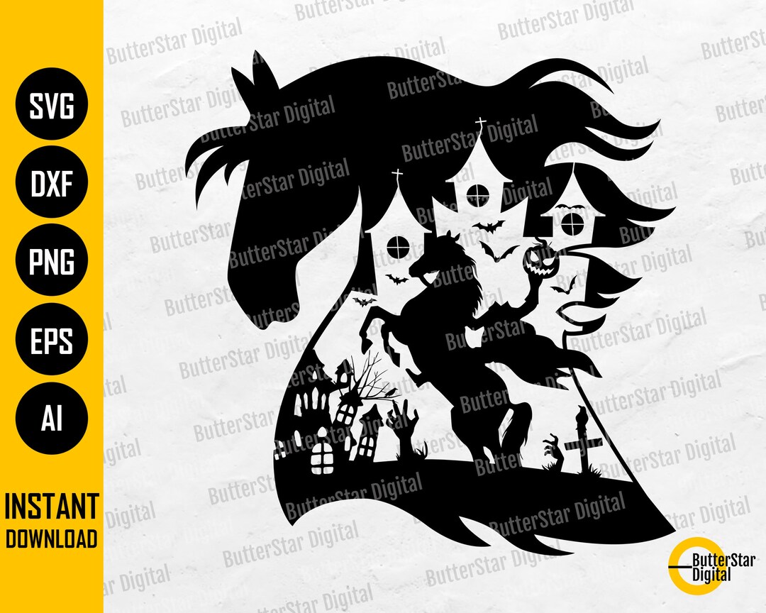 Headless Horseman SVG | Sleepy Hollow SVG | Halloween Decal T-shirt ...