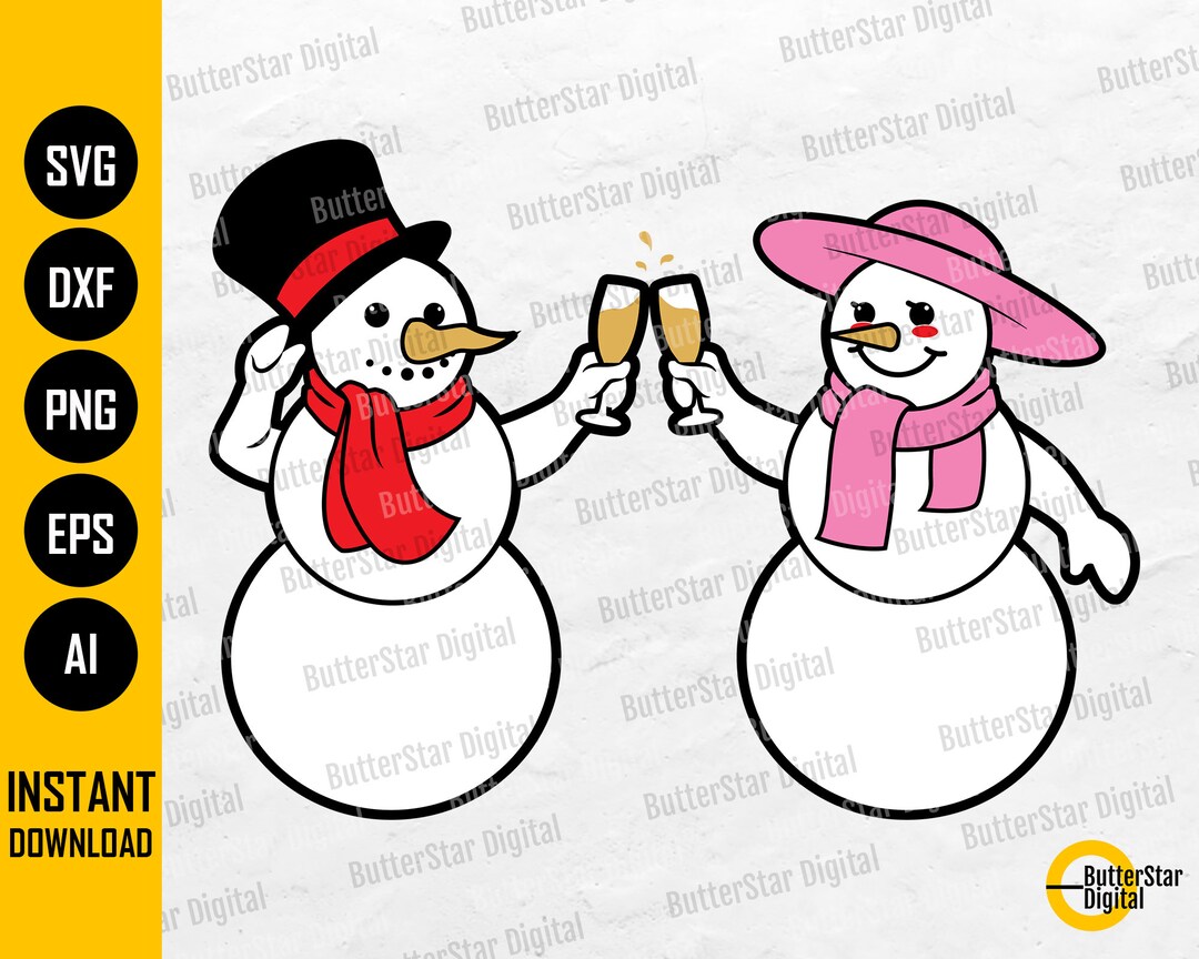 Snowman Toast SVG Cute Winter SVG Party Decoration Decor - Etsy