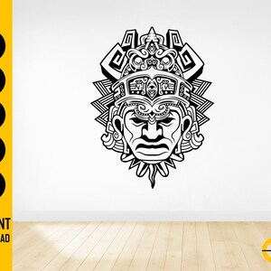 Aztec Mask SVG | Ancient Civilization SVG | Indian Mayan Native Tribe ...
