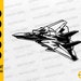 Vintage Fighter Jet SVG | Navy Vinyl Stencil Image Graphics | Cricut ...