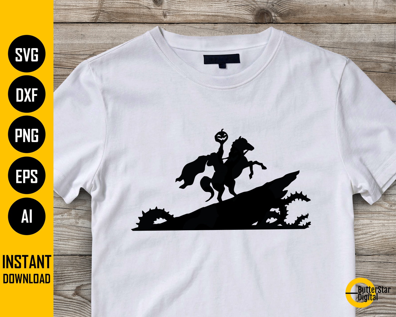 Headless Horseman SVG | Halloween SVG | Horror SVG | Scary Nightmare ...