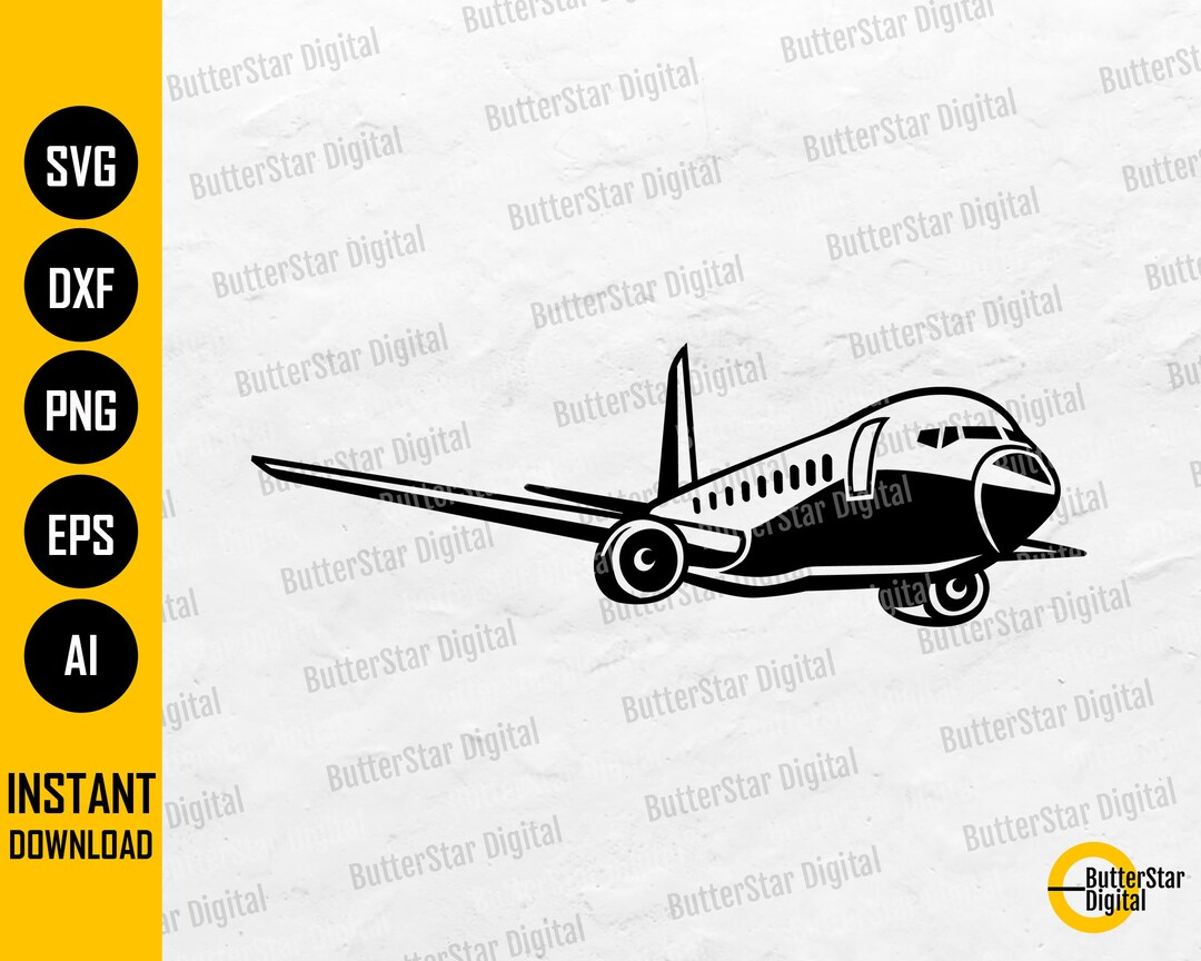 Plane SVG | Aviation SVG | Jet Flight Airplane Aircraft Wings Sky Fly ...