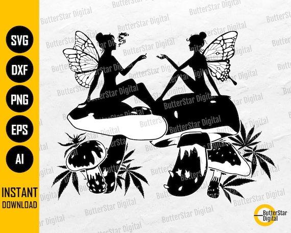 Cannabis Fairies SVG Marijuana SVG Smoking Weed Hemp Ganja - Etsy Israel
