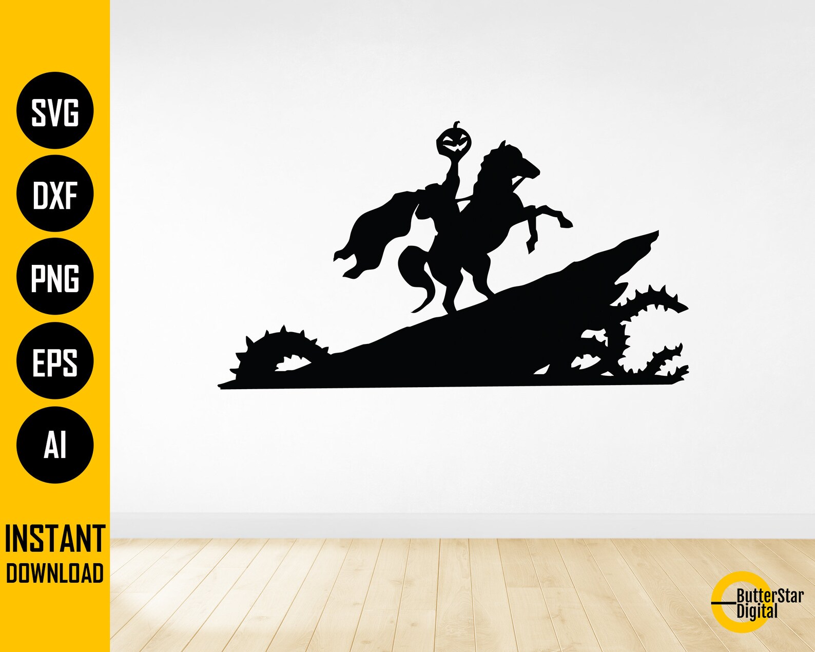 Headless Horseman SVG | Halloween SVG | Horror SVG | Scary Nightmare ...