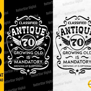 Birthday T-shirt SVG | Vintage SVG | Antique Shirt Gift Tee | Aged to ...