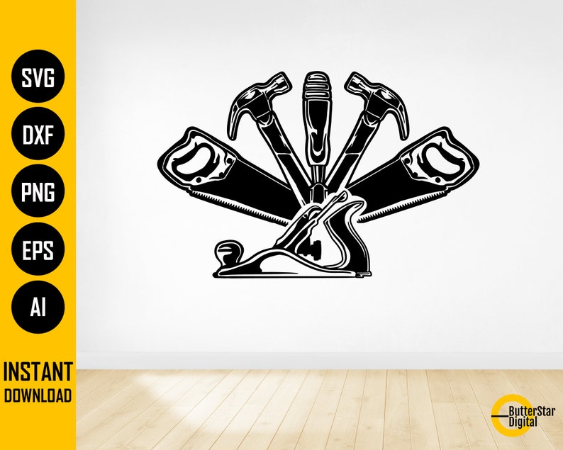 Carpenter Tools SVG Carpentry SVG Workshop SVG Builder - Etsy