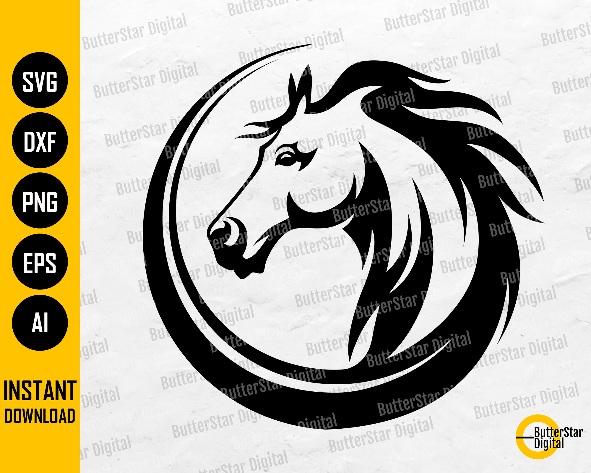 Cabeza de caballo SVG / Caballos SVG / Lindo Animal Camiseta Calcomanía ...