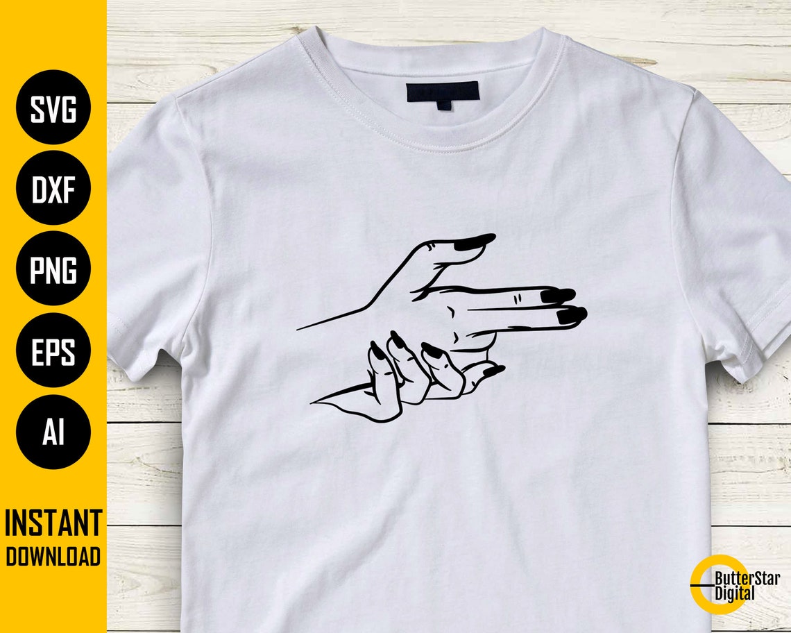 Woman Handgun Gesture SVG Finger Gun Girl SVG Shoot Hand - Etsy