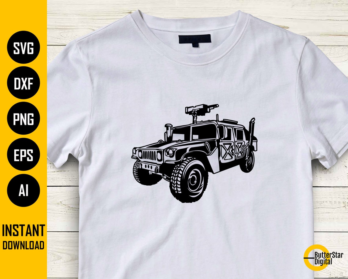 Humvee SVG Army SVG Military Soldier War Vehicle Truck Car | Etsy