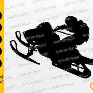 Snowmobile Jump SVG Snowmobile Rider Illustration Decal Icon T-shirt ...