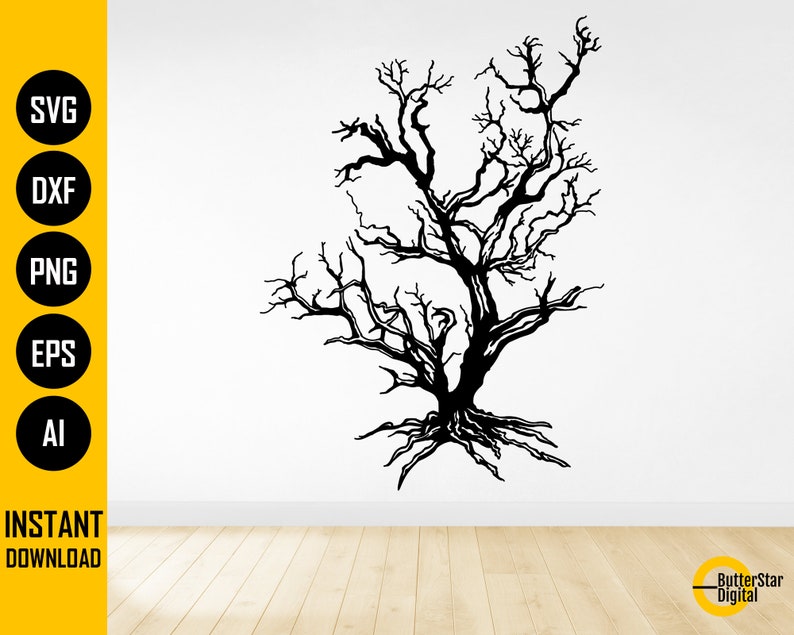 Dead Tree SVG | Roots SVG | Bare Tree SVG | Spooky Svg | Cricut Cut ...