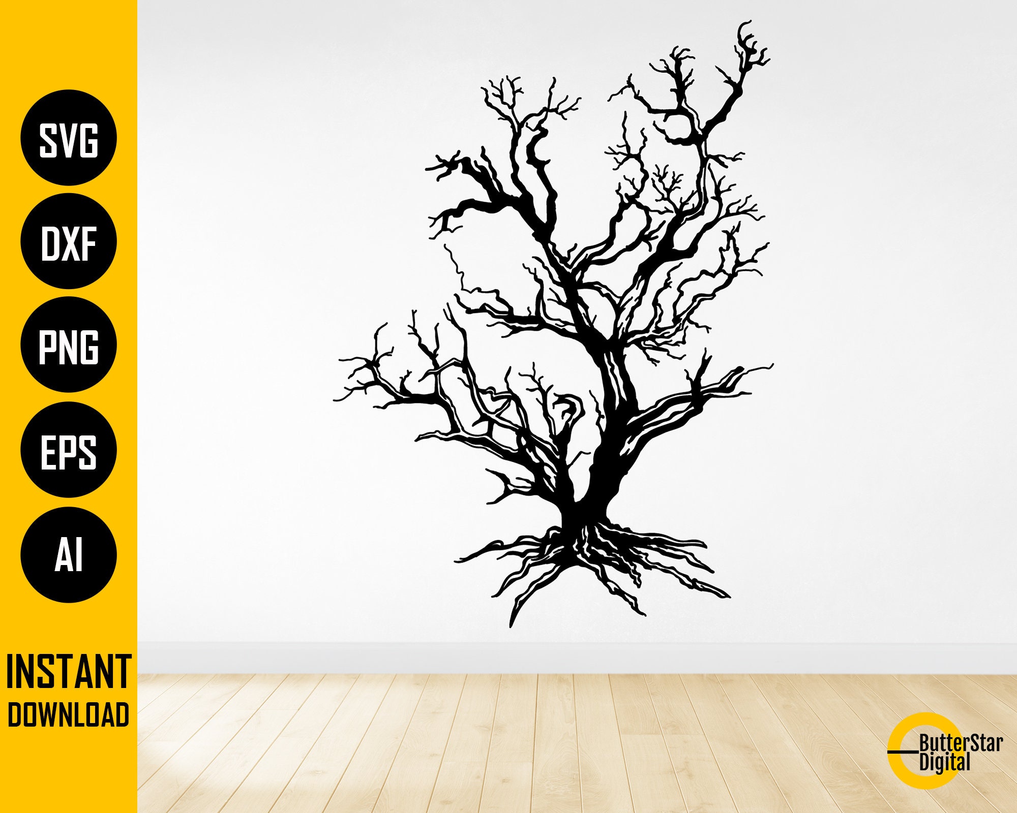 Dead Tree SVG | Roots SVG | Bare Tree SVG | Spooky Svg | Cricut Cut ...